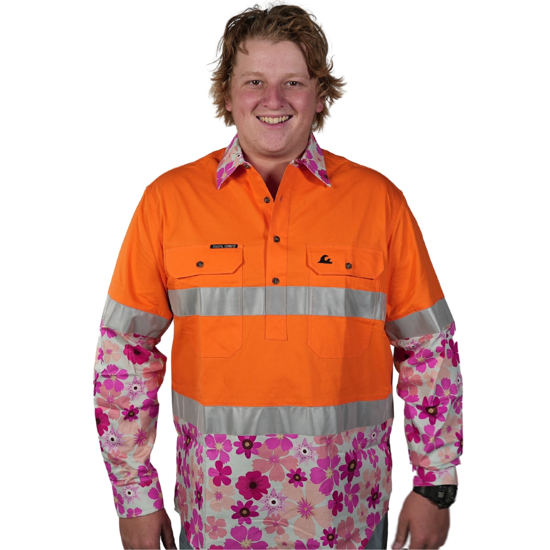 High Vis Long Sleeve Shirts | High Vis Work Shirt | Coastal Cowboys
