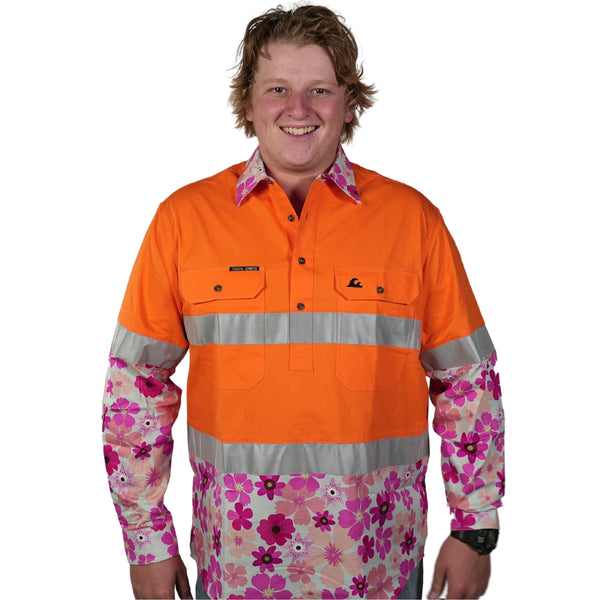 High Vis Long Sleeve Shirts | High Vis Work Shirt | Coastal Cowboys