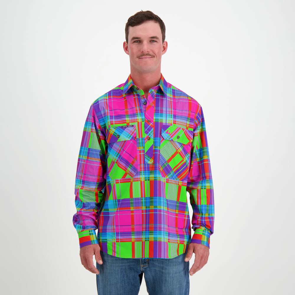 Men's Half Button Shirt | Men's Work Shirt | Coastal Cowboys