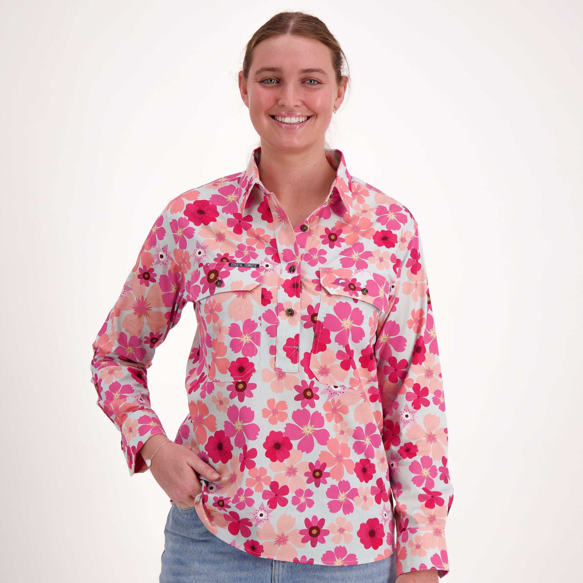 Long Sleeve Work Shirt | Printed Work Shirts | Coastal Cowboys