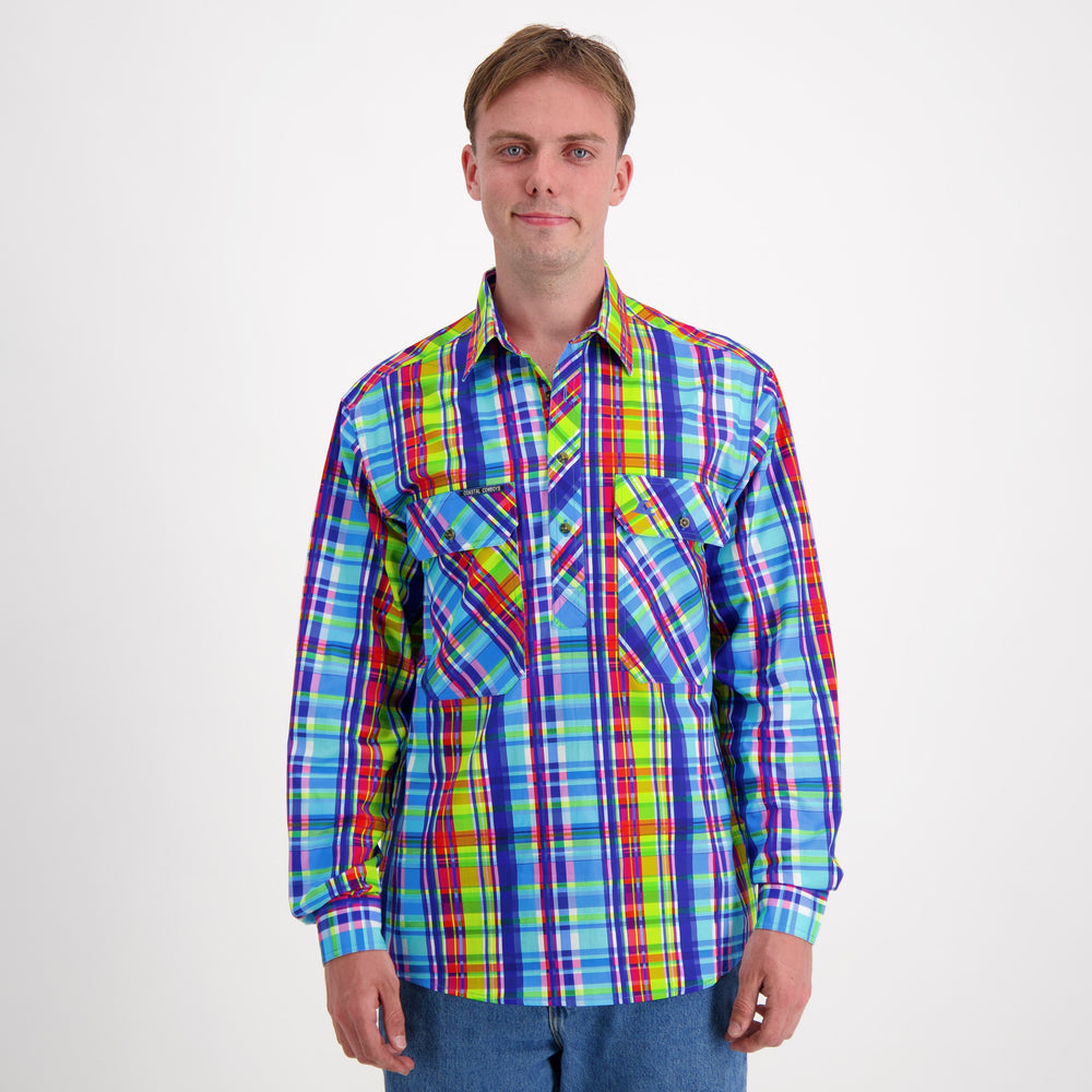 Men's Half Button Shirt | Men's Work Shirt | Coastal Cowboys